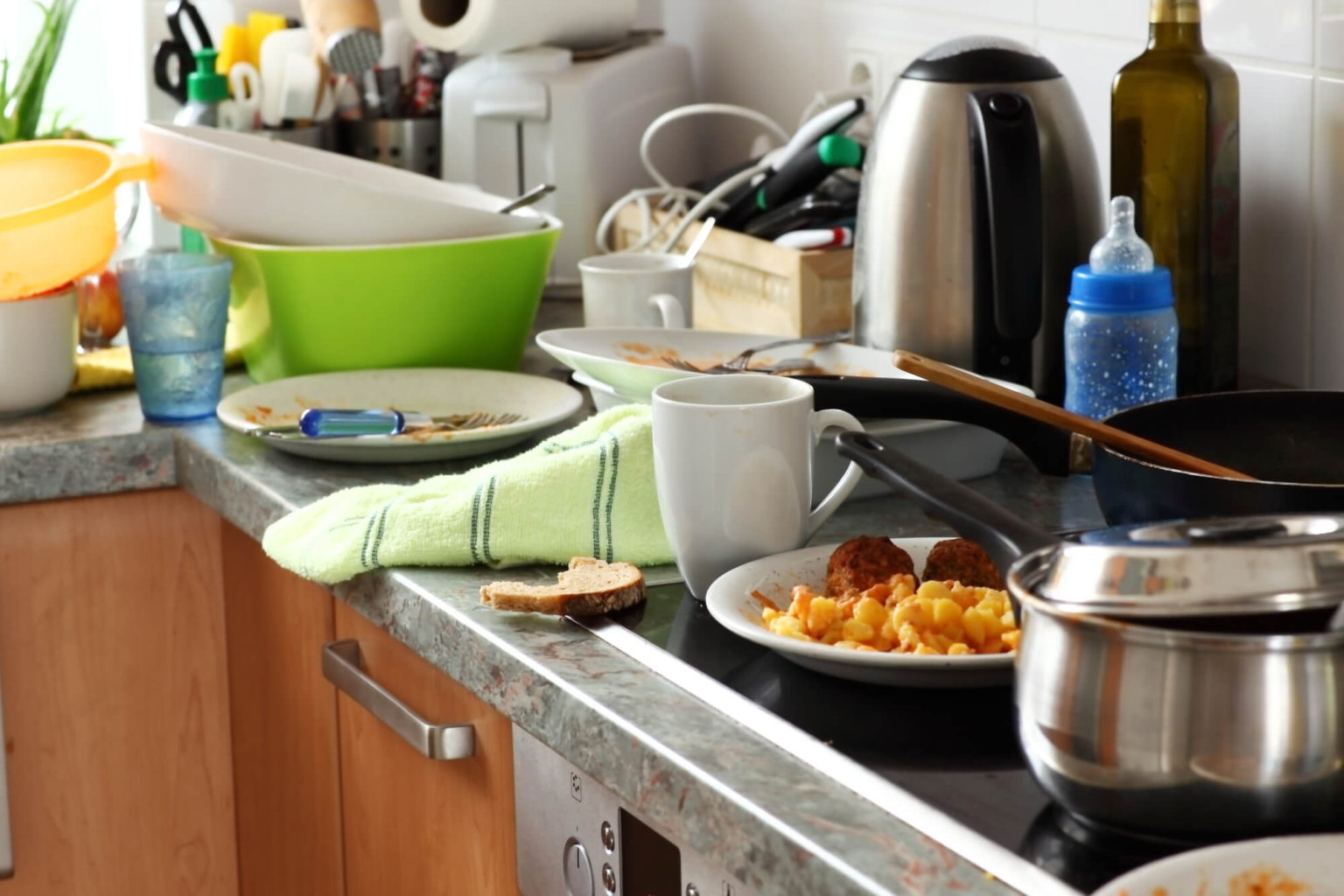 How to Clean a Very Messy Kitchen - Living by Littles